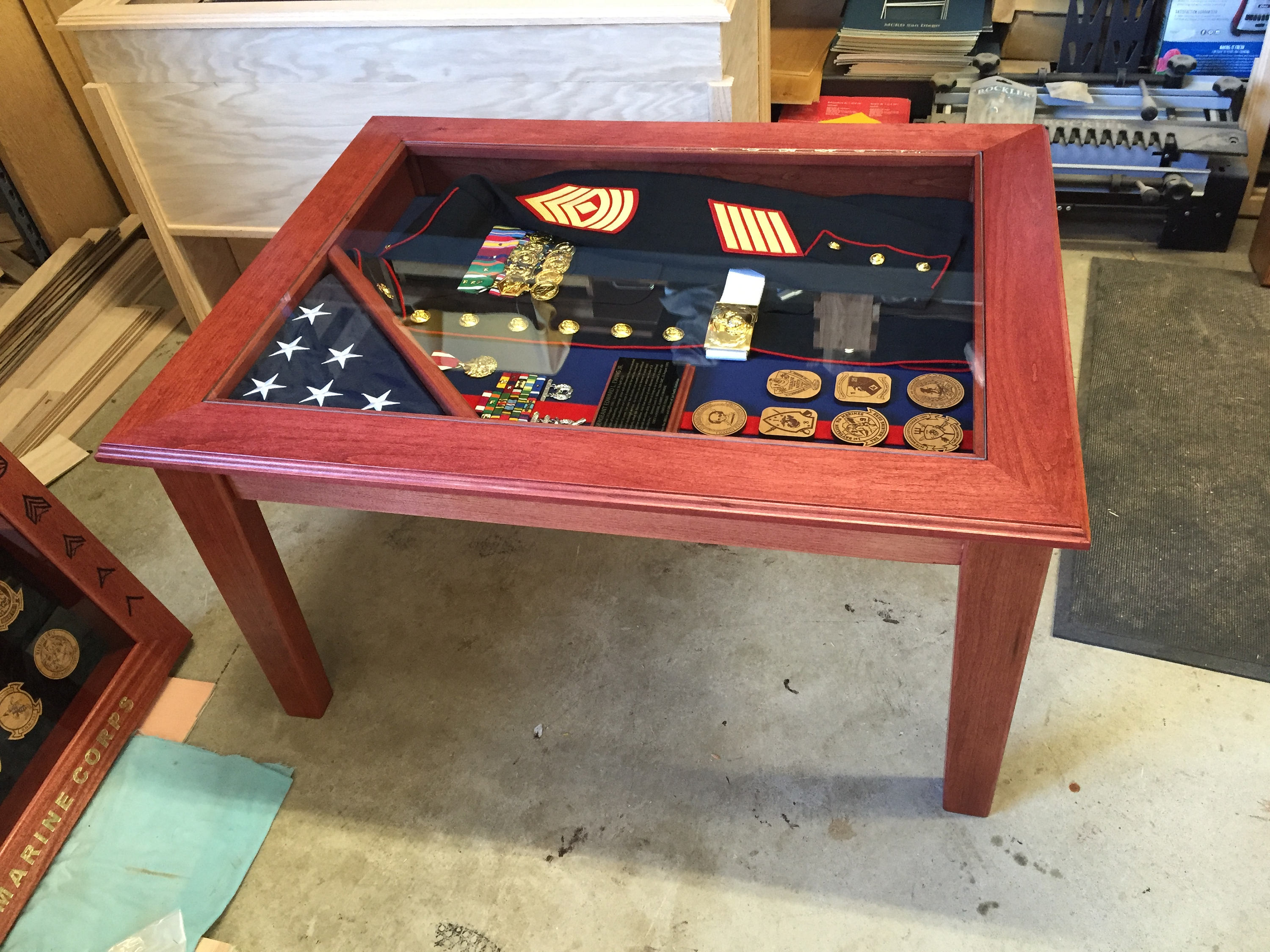 Custom Military Shadow Box Table LOCAL PICKUP ONLY - Etsy Canada