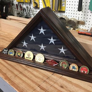 3x5 Flag Case With Challenge Coin Holder (FREE SHIPPING Lower 48 States ...
