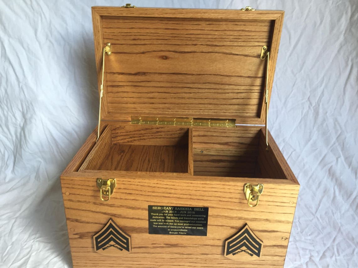 Oak Wood Foot locker Shadowbox LOCAL PICKUP ONLY | Etsy