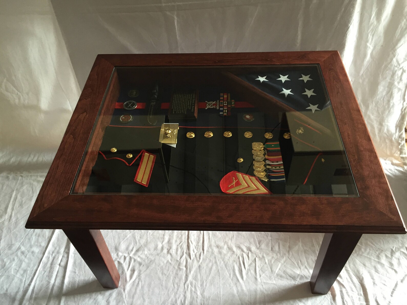 Custom Military Shadow Box Table LOCAL PICKUP ONLY - Etsy Canada