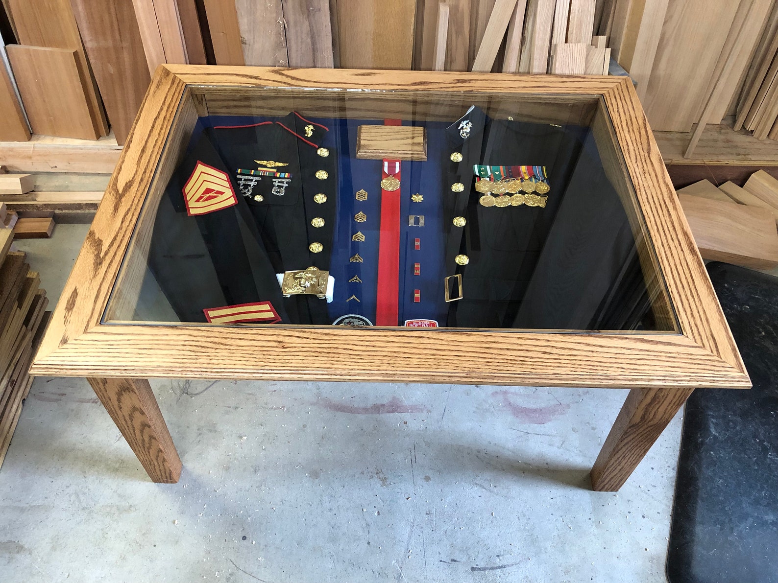 Custom Military Shadow Box Table LOCAL PICKUP ONLY - Etsy Canada