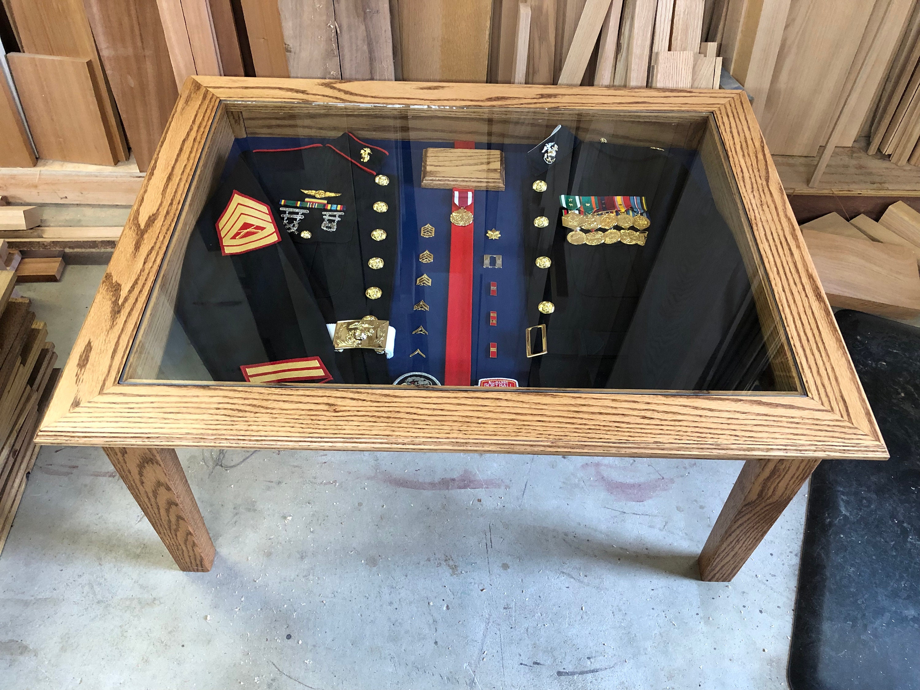 Custom Military Shadow Box Table LOCAL PICKUP ONLY - Etsy Canada