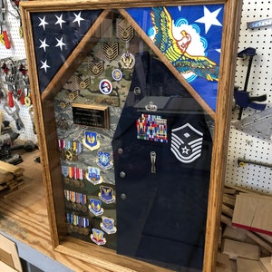 Military Uniform Shadow Box FREE SHIPPING Lower 48 States - Etsy