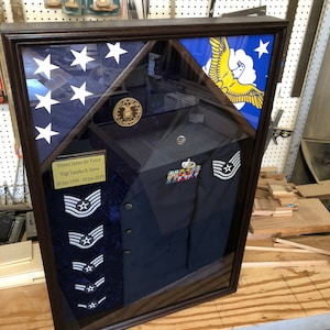 Military Uniform Shadow Box FREE SHIPPING Lower 48 States - Etsy