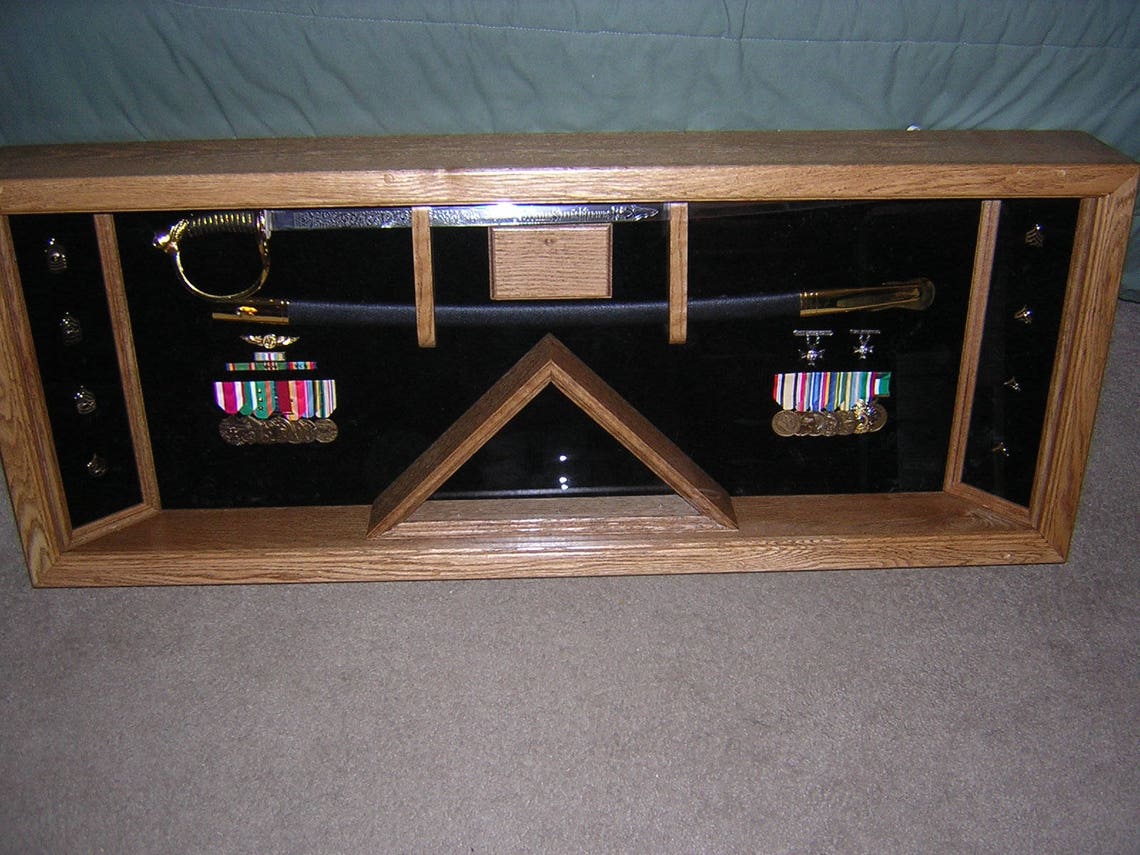 Military Sword Shadow Box Display Case LOCAL Pick up ONLY - Etsy