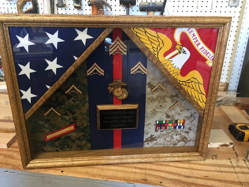 18 x 24 Military Shadow box | Etsy