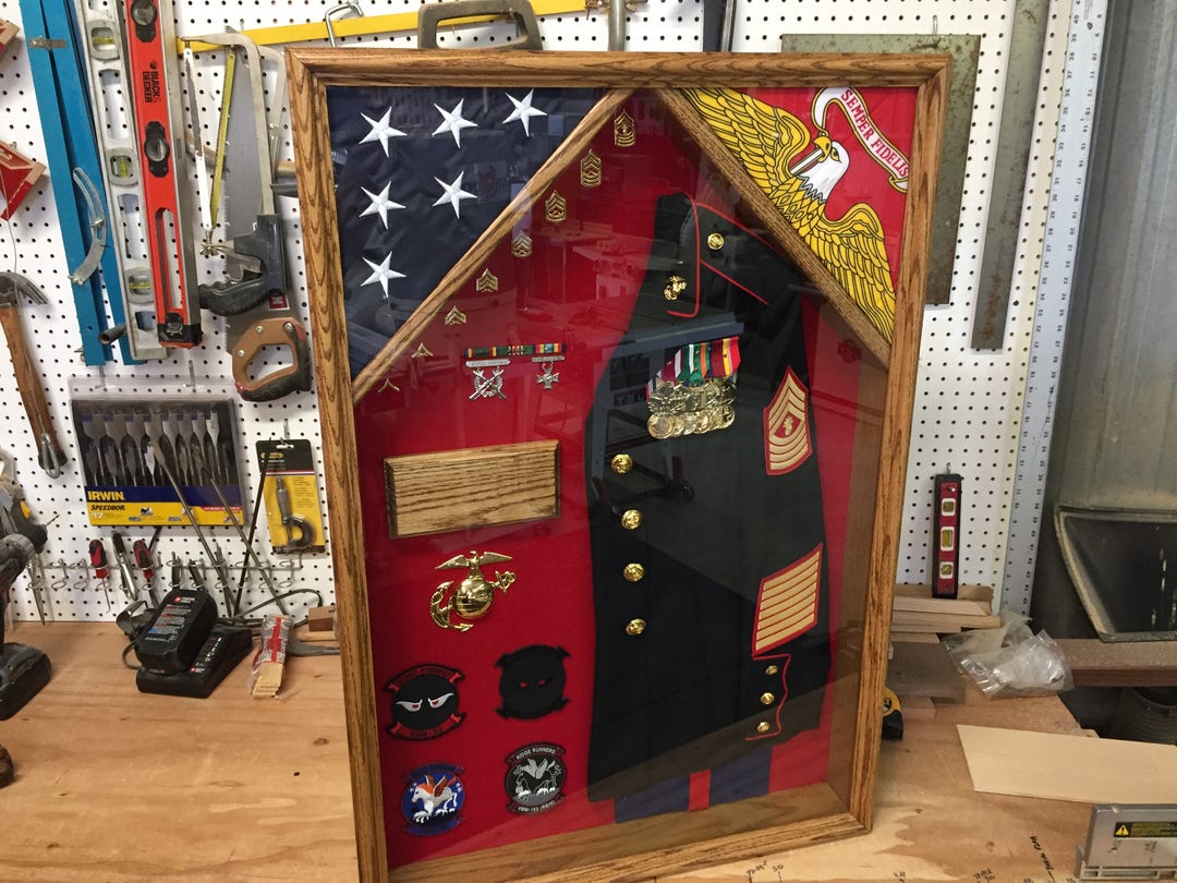 Military Uniform Shadow Box (FREE SHIPPING Lower 48 States Only) - Etsy