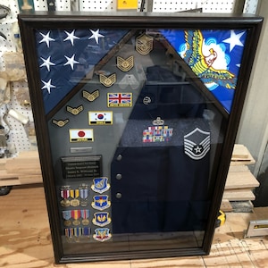 Military Uniform Shadow Box (FREE SHIPPING Lower 48 States Only) - Etsy