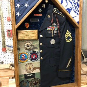 Military Uniform Shadow Box FREE SHIPPING Lower 48 States - Etsy