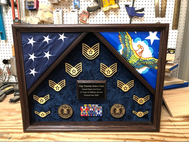 18 x 24 Military Shadow box - Etsy España