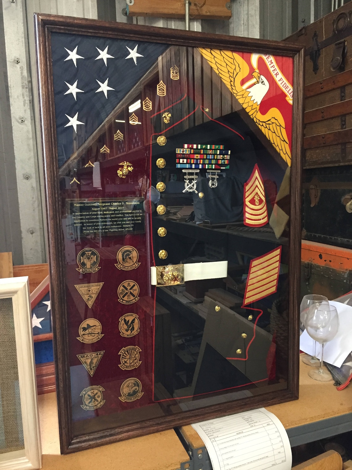 Military Uniform Shadow Box FREE SHIPPING Lower 48 States - Etsy
