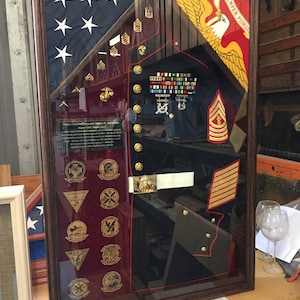 Military Uniform Shadow Box (FREE SHIPPING Lower 48 States Only) - Etsy