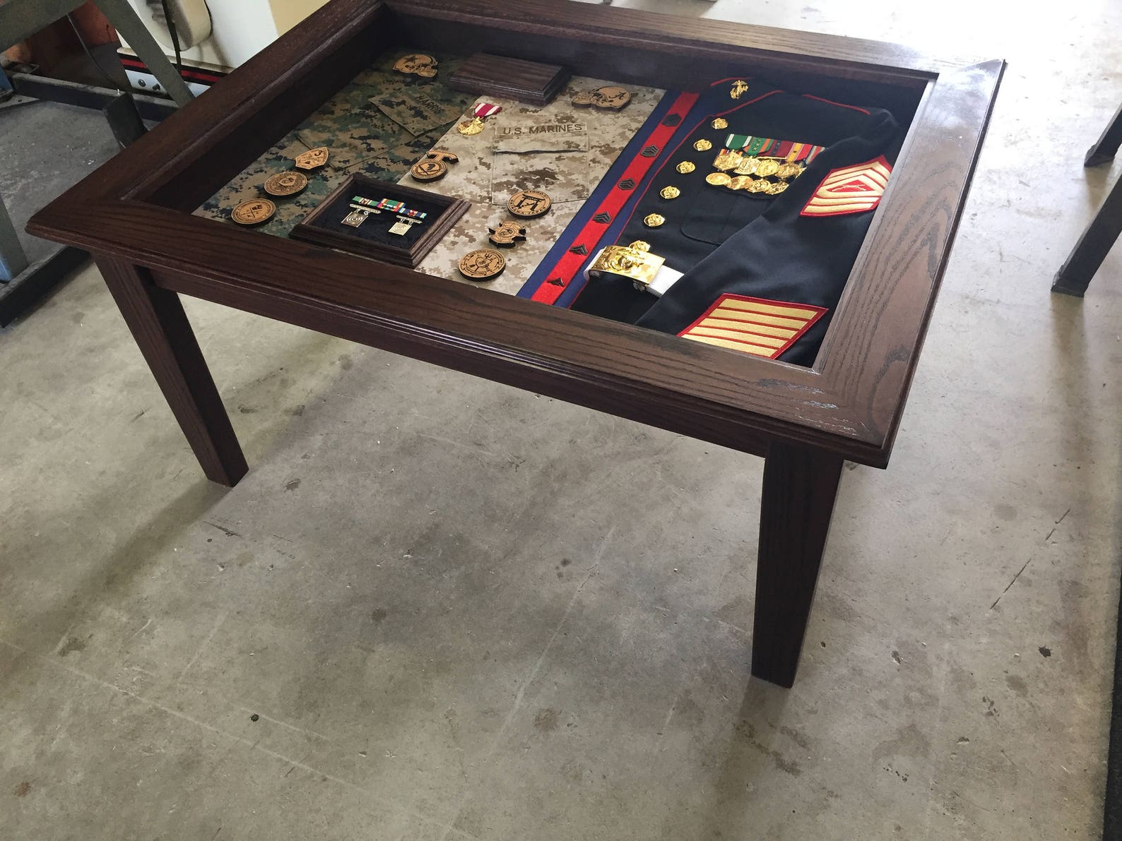 Custom Military Shadow Box Table LOCAL PICKUP ONLY - Etsy Canada