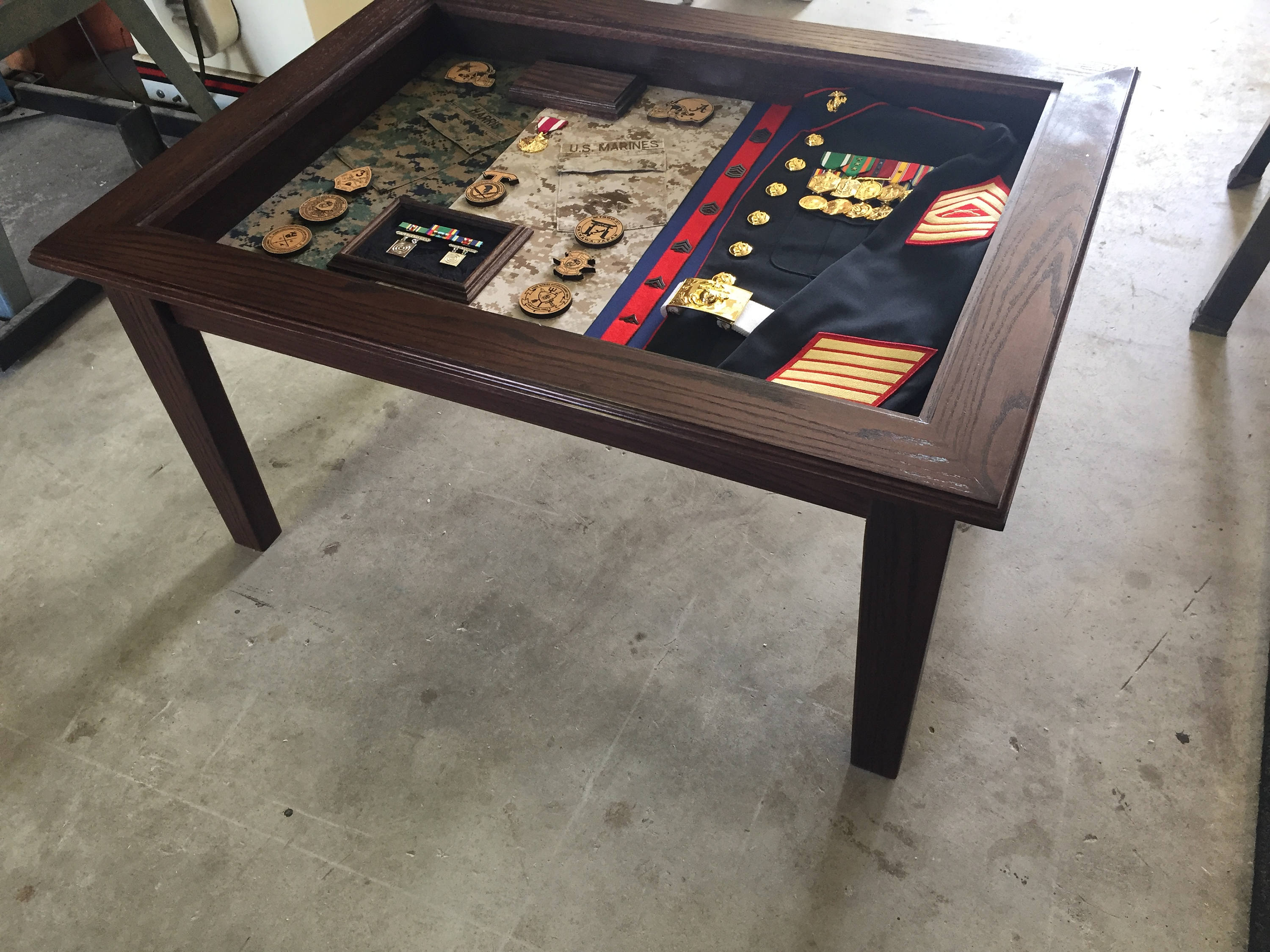 Custom Military Shadow Box Table LOCAL PICKUP ONLY - Etsy Canada