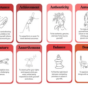 Values Cards Printable - DIGITAL DOWNLOAD - Etsy Australia