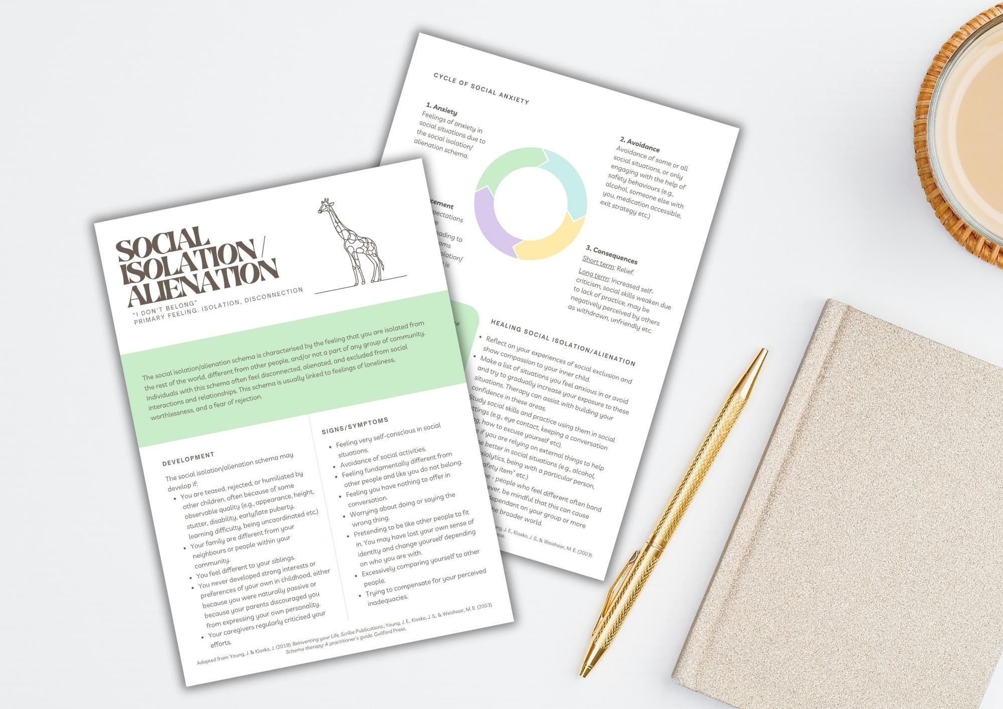 Schema Information Sheets (shema Therapy) - DIGITAL DOWNLOAD - Etsy