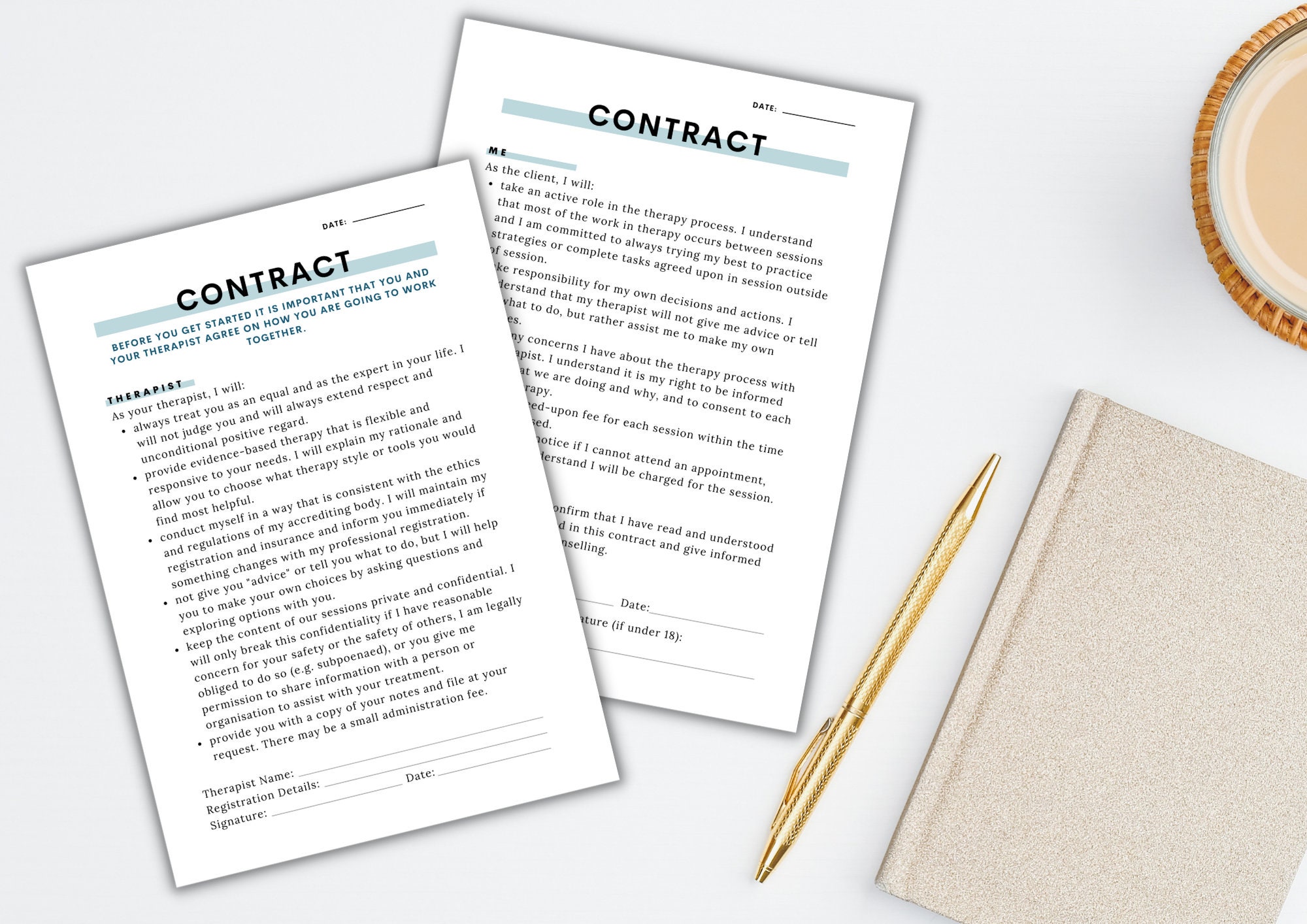 Therapy Contract - DIGITAL DOWNLOAD - Etsy