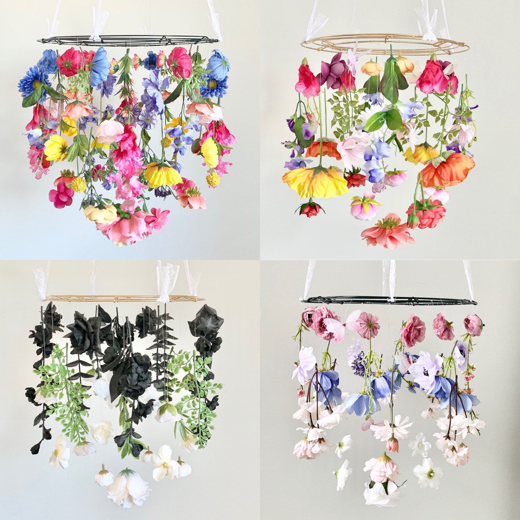 Custom Flower Mobile Nursery Mobile Baby Girl Mobile | Etsy Canada