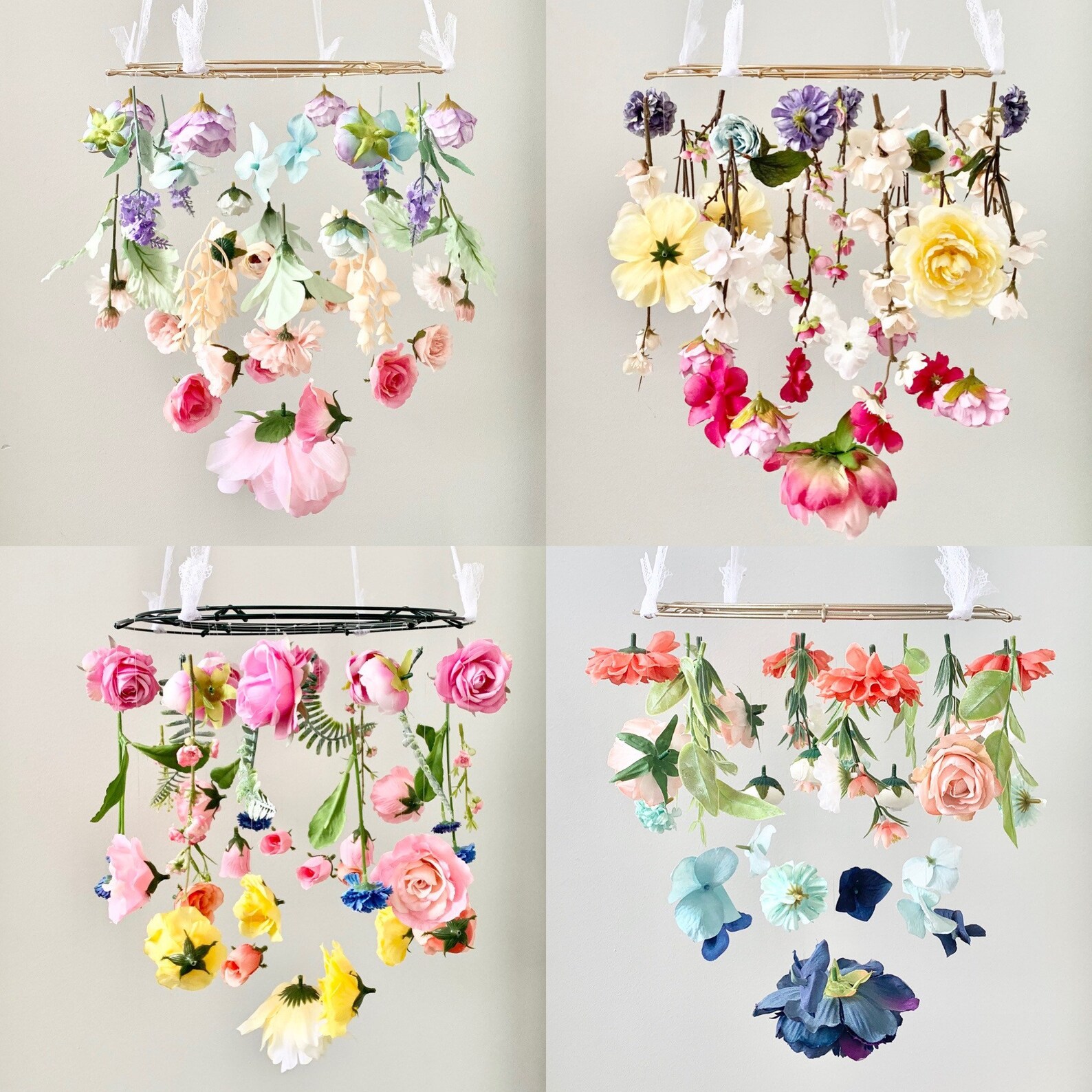 Custom Flower Mobile Nursery Mobile Baby Girl Mobile - Etsy Canada