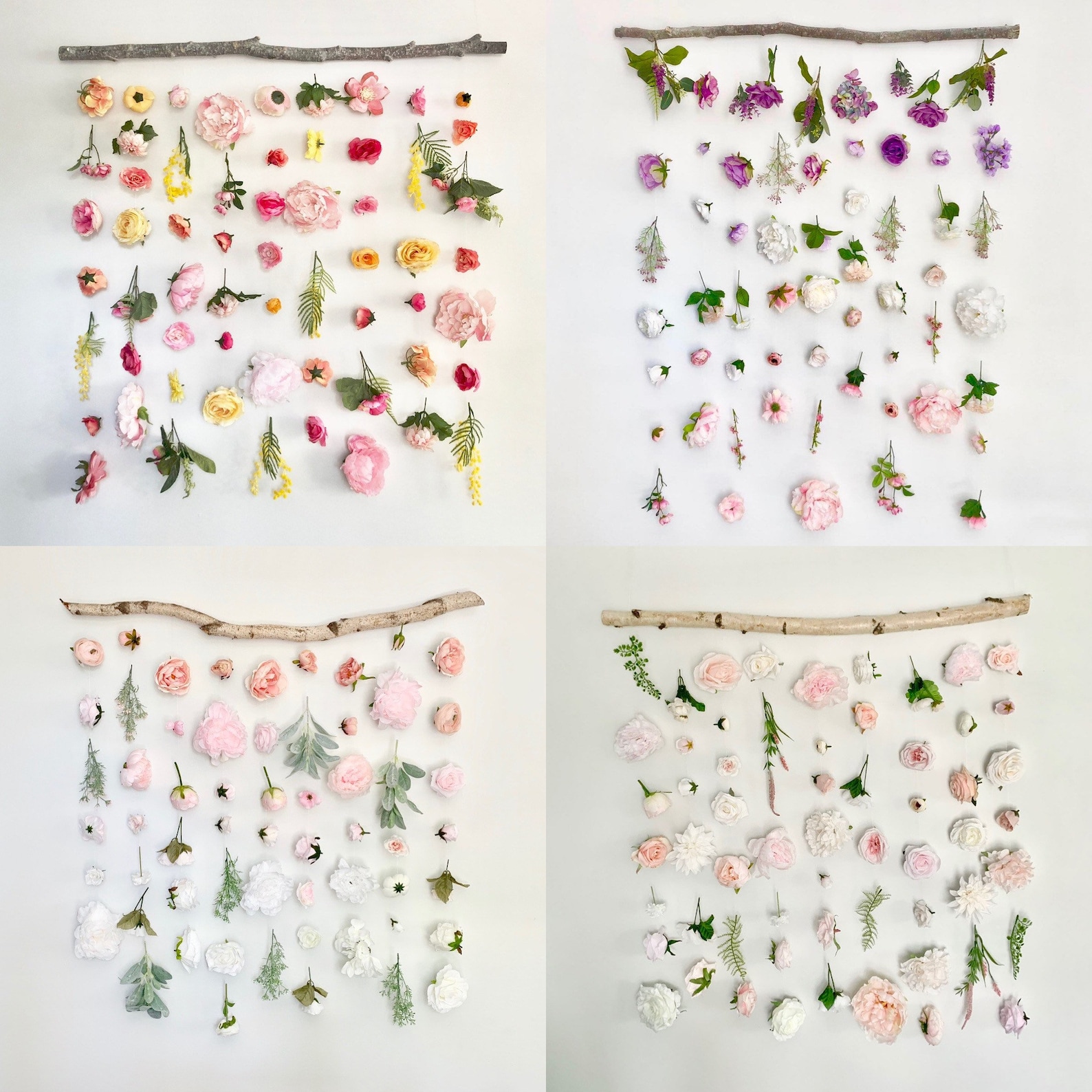Flower Wall Hanging Hanging Flower Backdrop Flower Curtain - Etsy