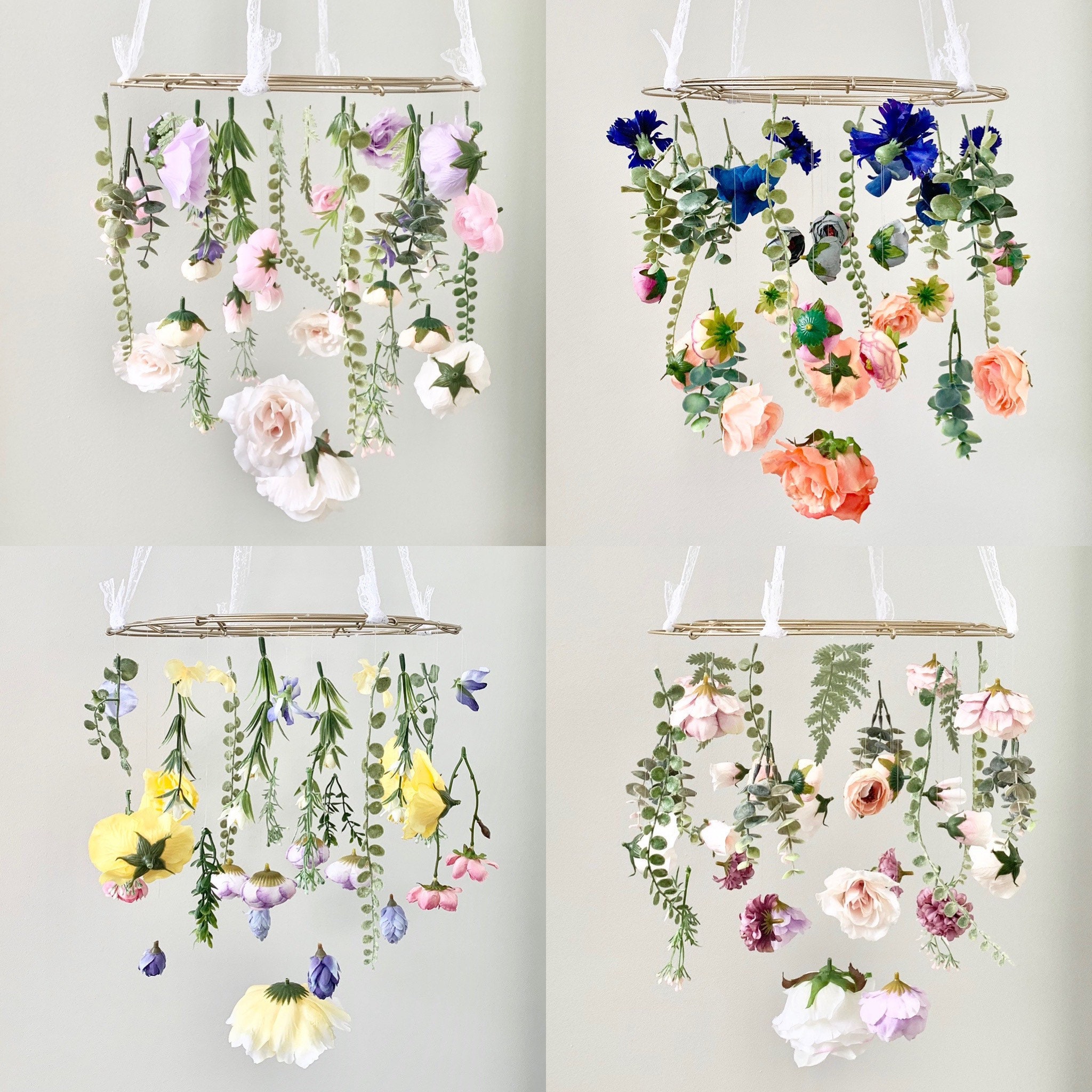 Custom Flower Mobile Nursery Mobile Baby Girl Mobile - Etsy Canada