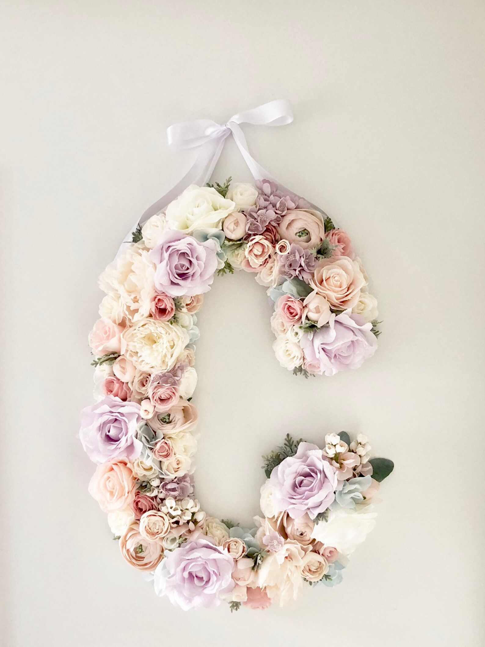 Floral Letter Flower Letter Alphabet Initial Monogram for | Etsy