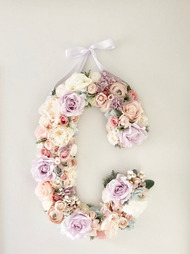 Floral Letter Flower Letter Alphabet Initial Monogram for | Etsy