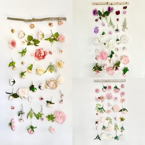 Flower Wall Hanging, Hanging Flower Backdrop, Flower Curtain, Floral ...