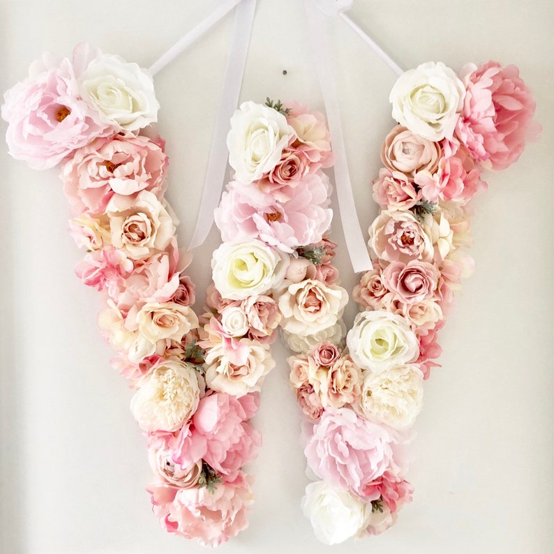 Floral Letter Flower Letter Alphabet Initial Monogram for | Etsy