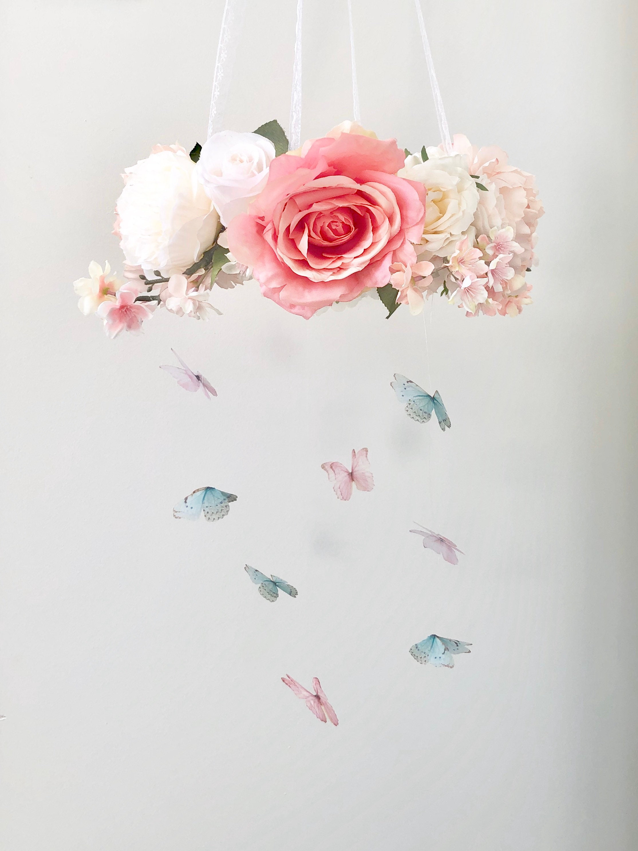 Flower Mobile Nursery Mobile Baby Girl Mobile Princess | Etsy