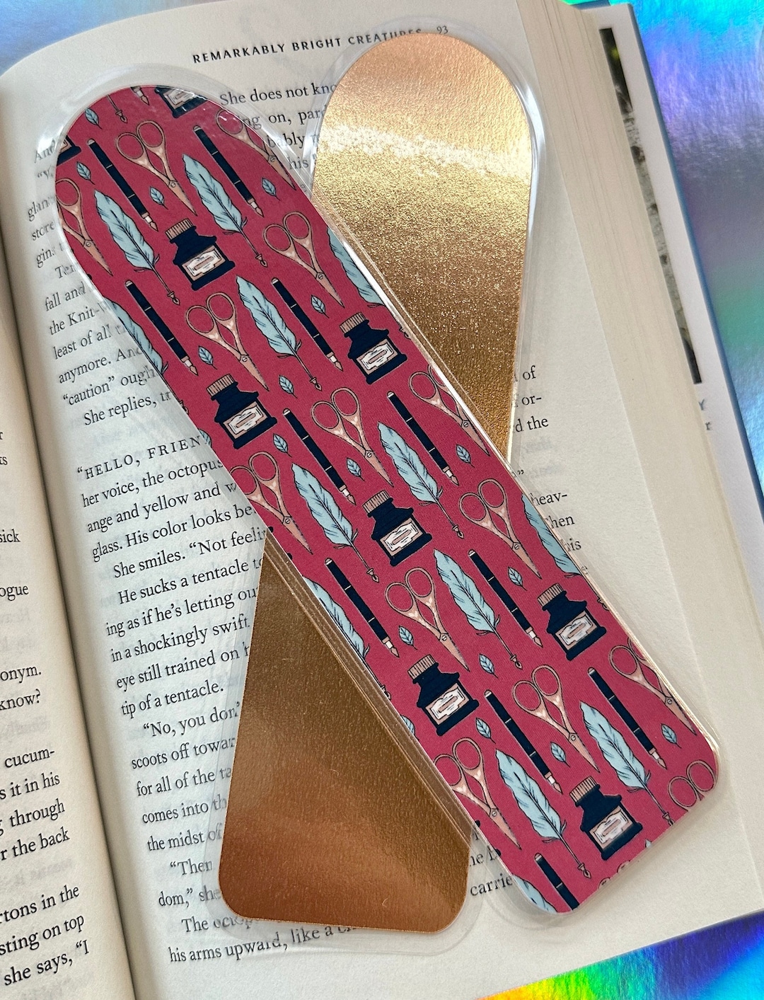 Stationary Laminated Bookmark Handmade Bookmark - Etsy