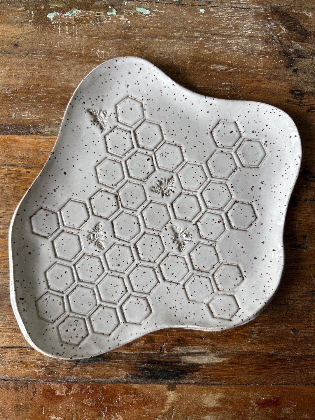Honey Bee Plate, Handmade Plate, Jewelry Tray, Honeybee, Honey Bees ...