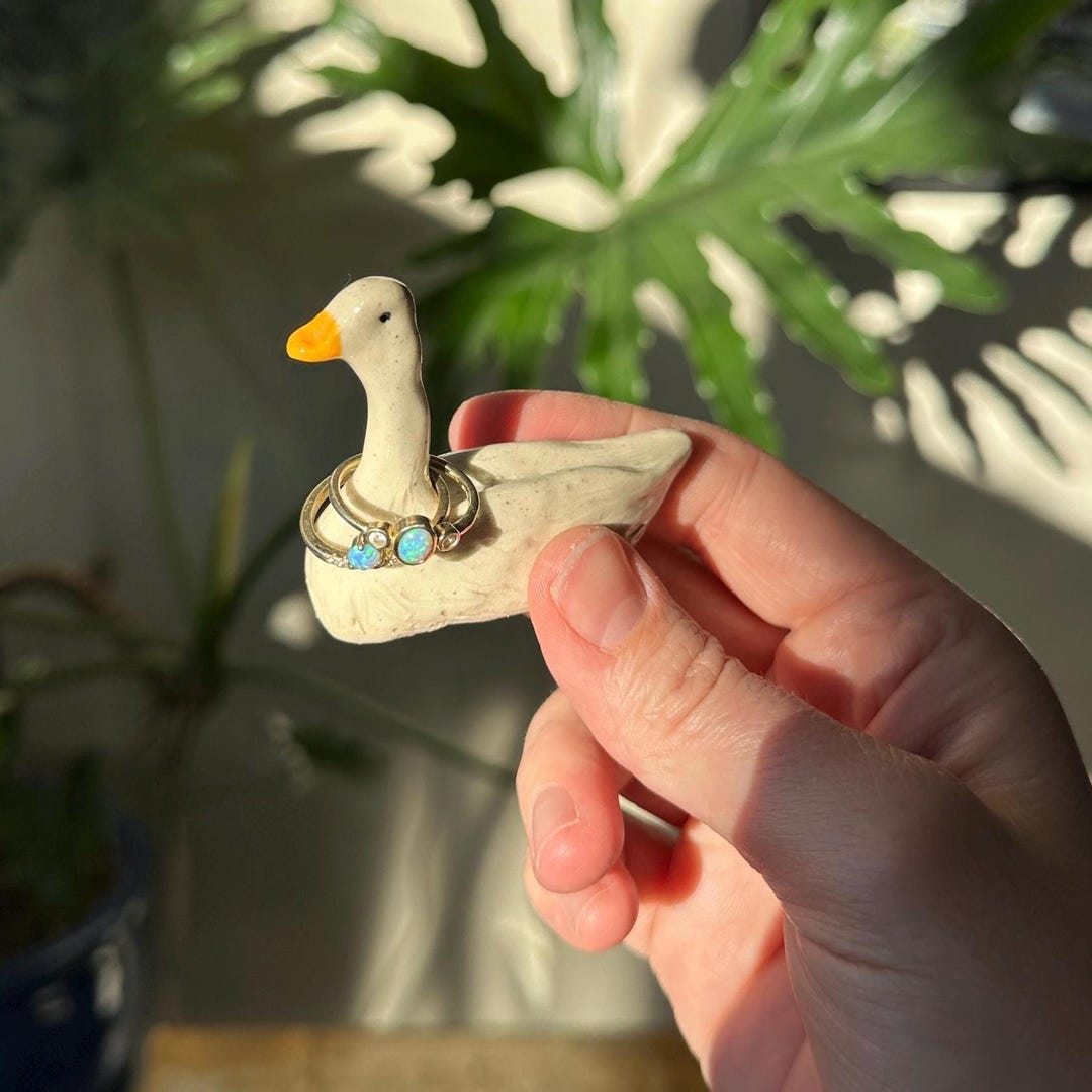 Goose Ring Holder (read Description) Goose Ring Holder, Cottagecore ...