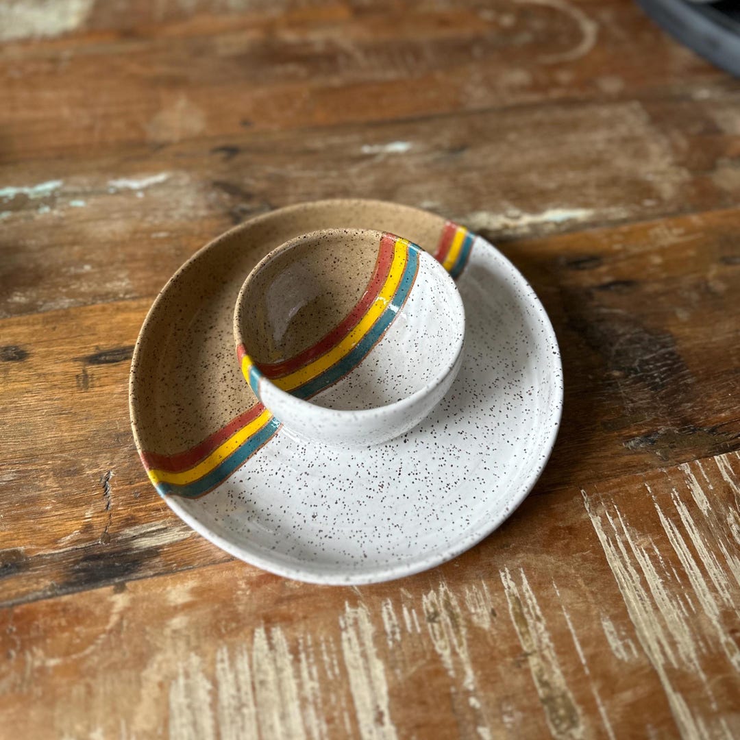 Chip Dip Bowl, Serving Bowl, Hummus and Pita Bowl, Bowl and Plate ...