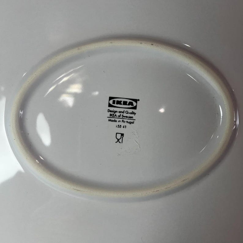 Vintage Ikea Midsommar Pattern Floral Ceramic Serving Platter 14.75"x12 ...