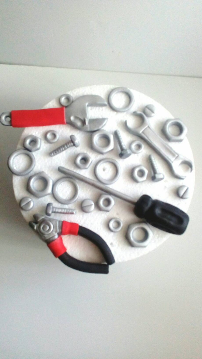 Tools 28 Pcs Fondant Cake Toppers. Tools Cake Decorations Set. | Etsy