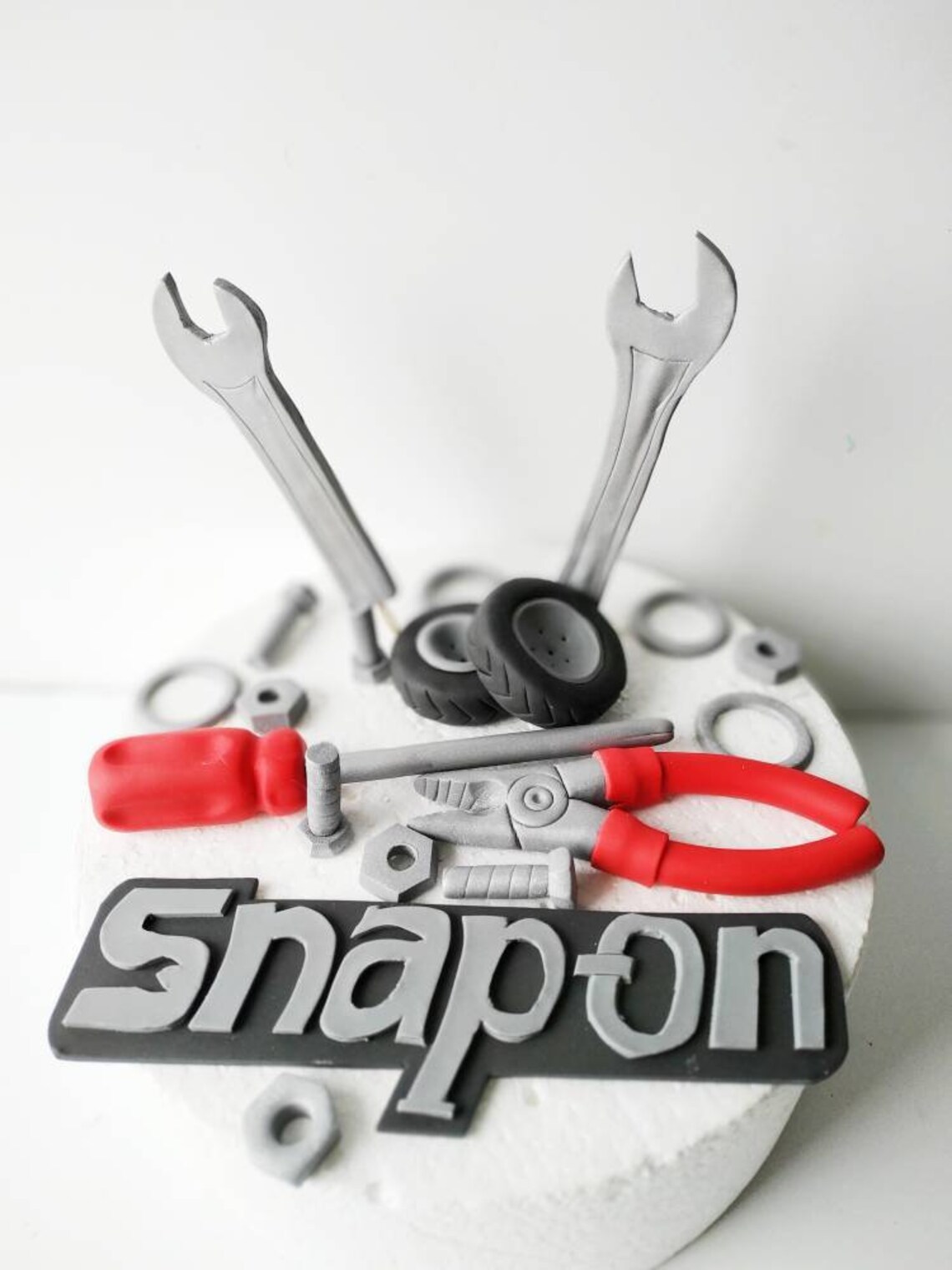 Tools 19 pcs fondant Cake Toppers. Snap-on cake toppers. Tools | Etsy