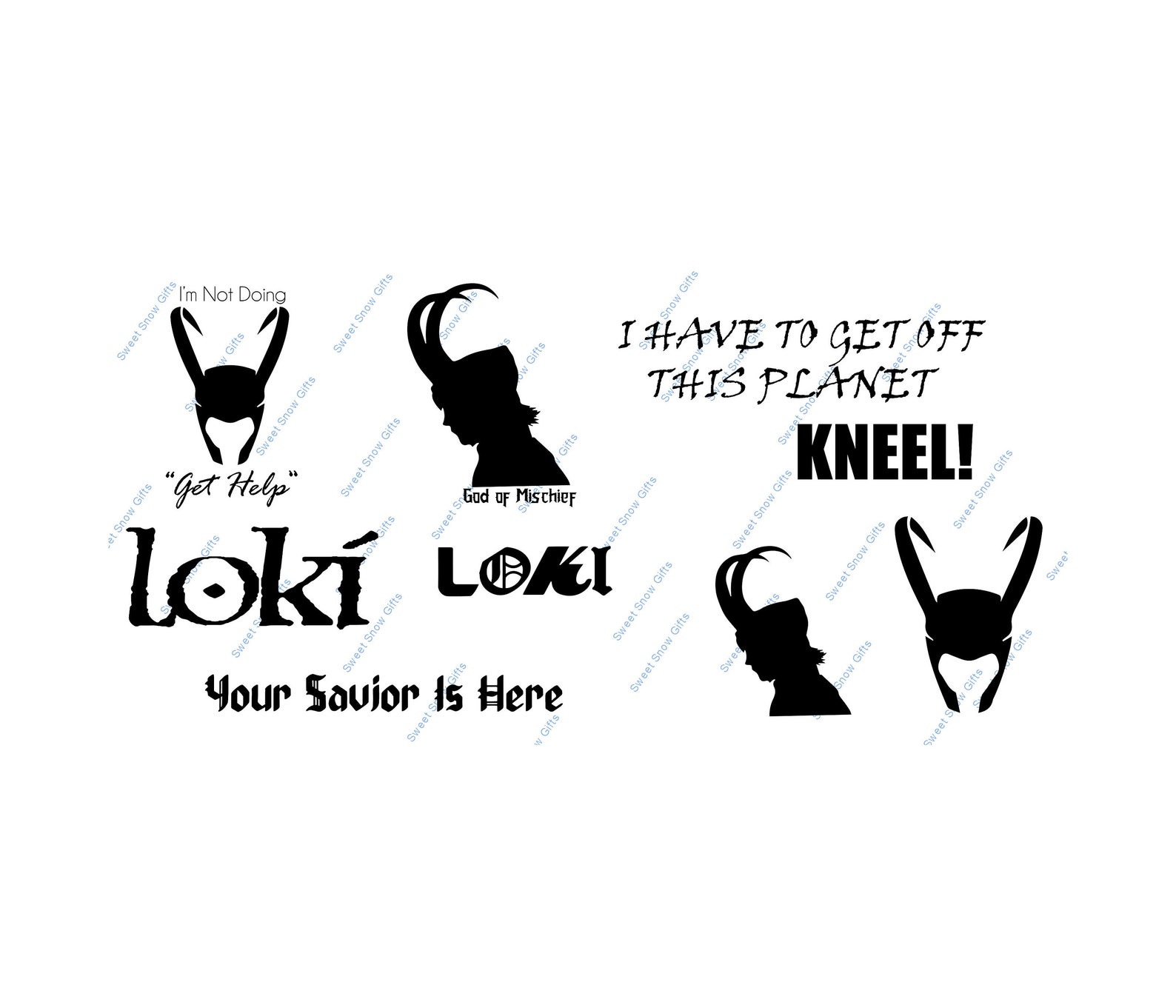 HUGE Lot of LOKI Digital Downloads | Svg Pdf Png | Cricut | God of ...