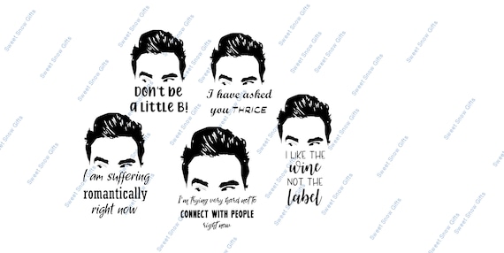 Bundle of David Rose Quotes Schitt's Creek SVG PNG PDF - Etsy