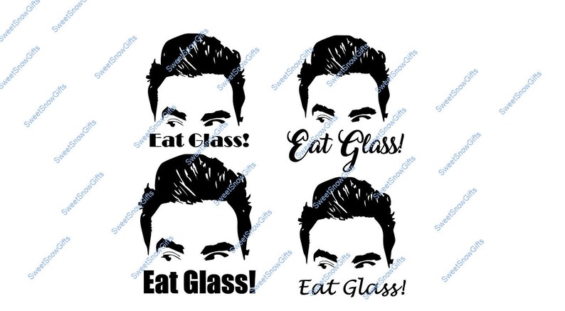 EAT GLASS David Rose Bundle * Schitt's Creek * SVG Cut Files for Cricut ...