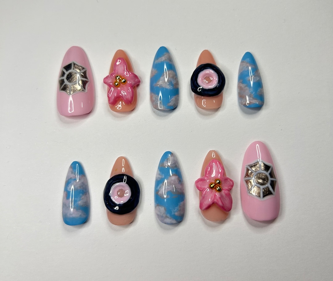 Almond Mac Miller Inspired Press on Nails! - Etsy