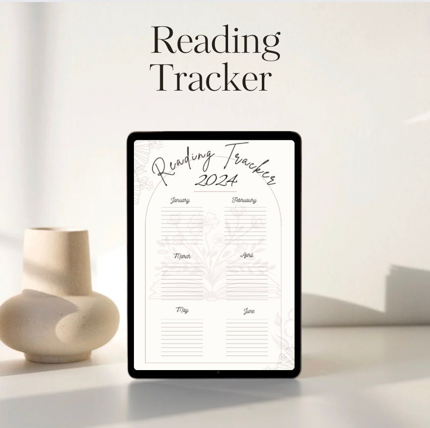 Reading Tracker Printable, Monthly Reading Log A4 A5 Letter HP Classic ...