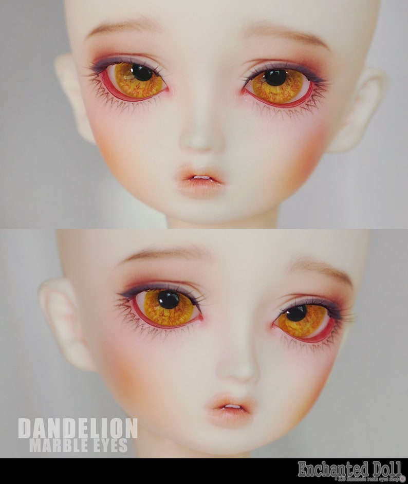 Marble Eyes Dandelion 16mm IN-STOCK Enchanted Doll Eyes | Etsy