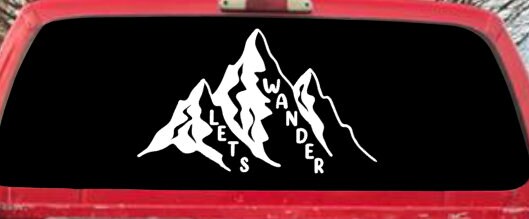 Mountain Car Decals - Etsy