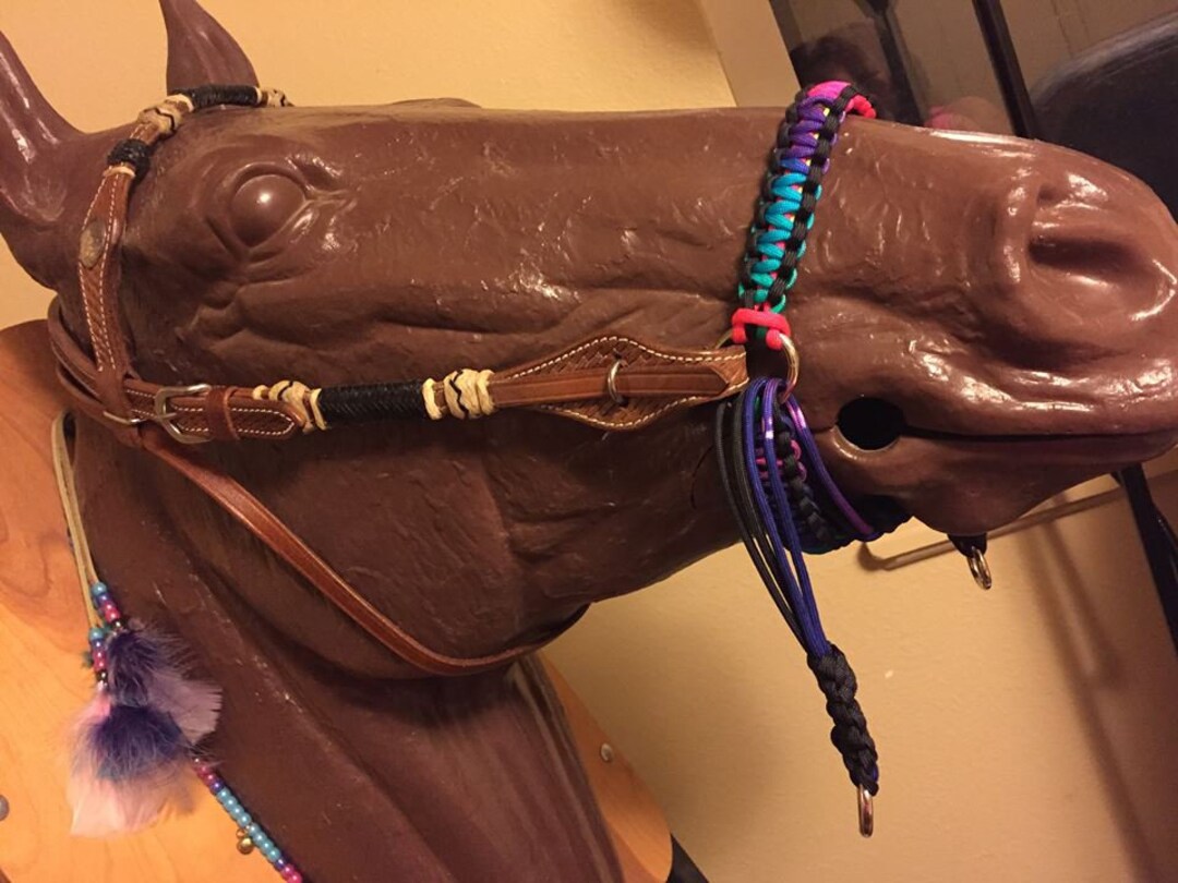 Side Pull Bitless Noseband Bridle Custom Colors - Etsy Denmark