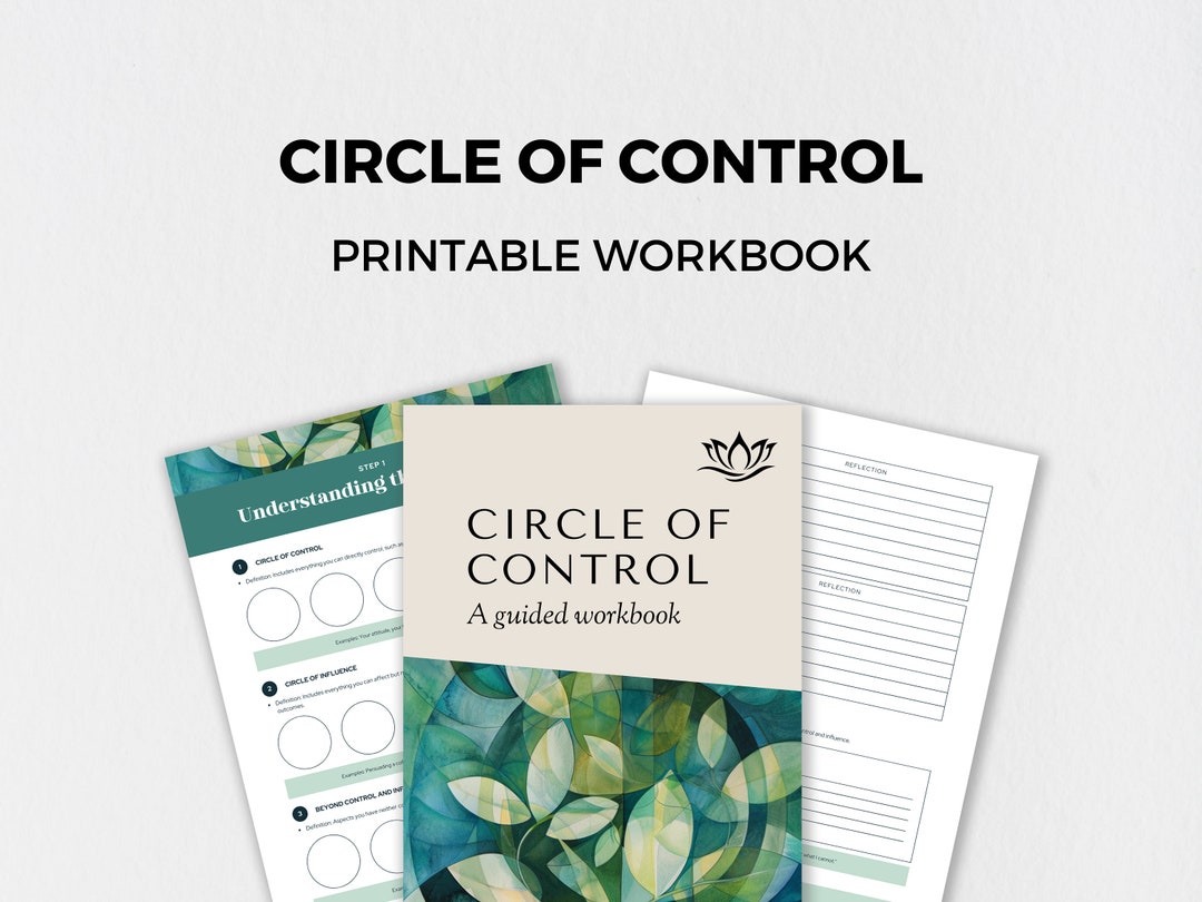 Coping Skills Printouts | Circle of Control Workbook | Coping Skills ...