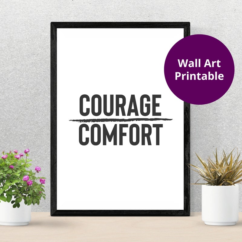 Courage Poster - Etsy