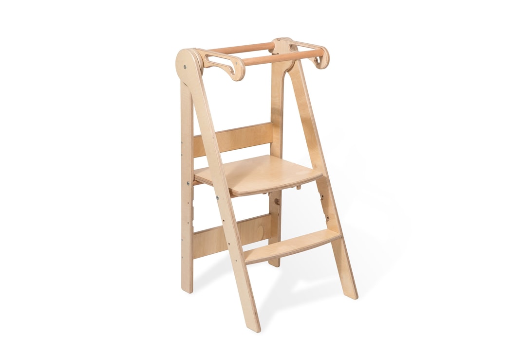 Foldable Helper Tower Toddler Gift Kitchen Step Stool Tower Adjustable ...