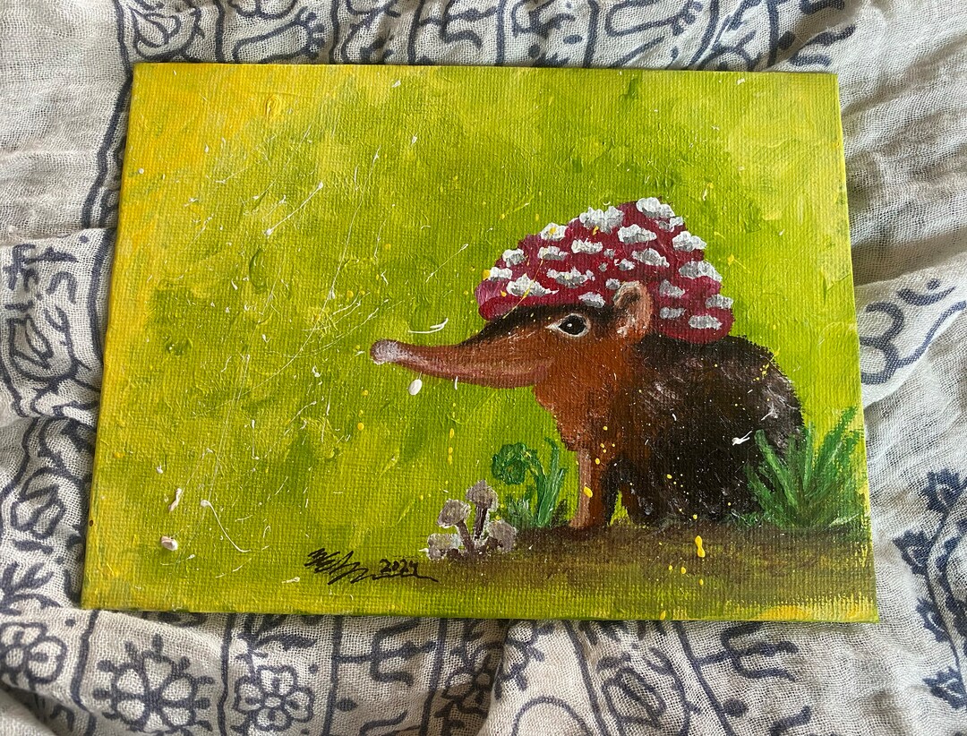 Elephant Shrew, Original Acrylic Painting - Etsy