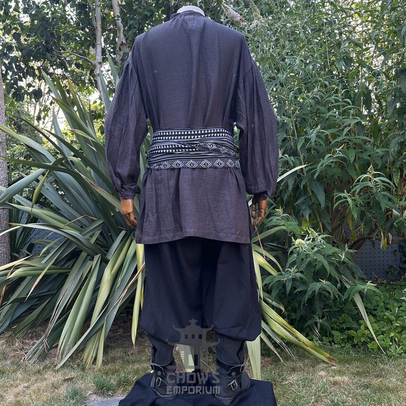 Medieval Necromancer LARP Outfit, 4+ Pcs, Waistcoat, Hood, Vambraces ...